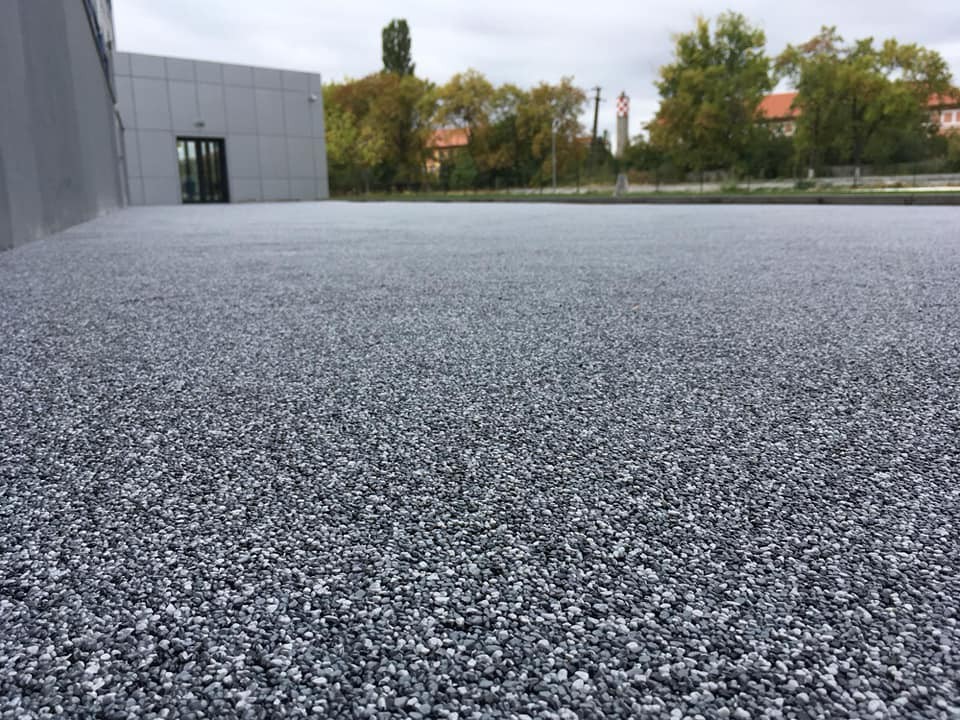 Rasina Poliuretanica Transparenta pentru Covor din Piatra Colorat ...