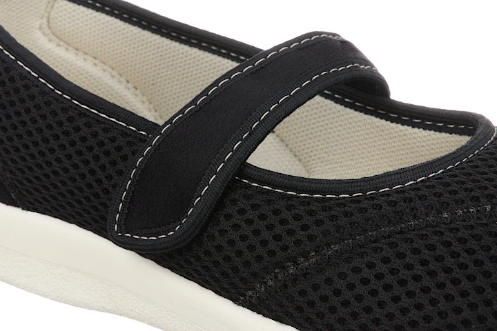 Pantofi de vara ortopedici negri dama OrtoMed 6089-T21-T44