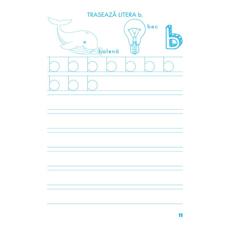 Scrie de la A la Z(et) literele de tipar din alfabet!