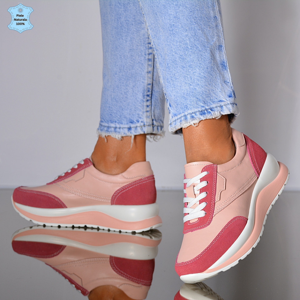 Adidasi Dama Piele Naturala Erasto Roz- Need 4 Shoes