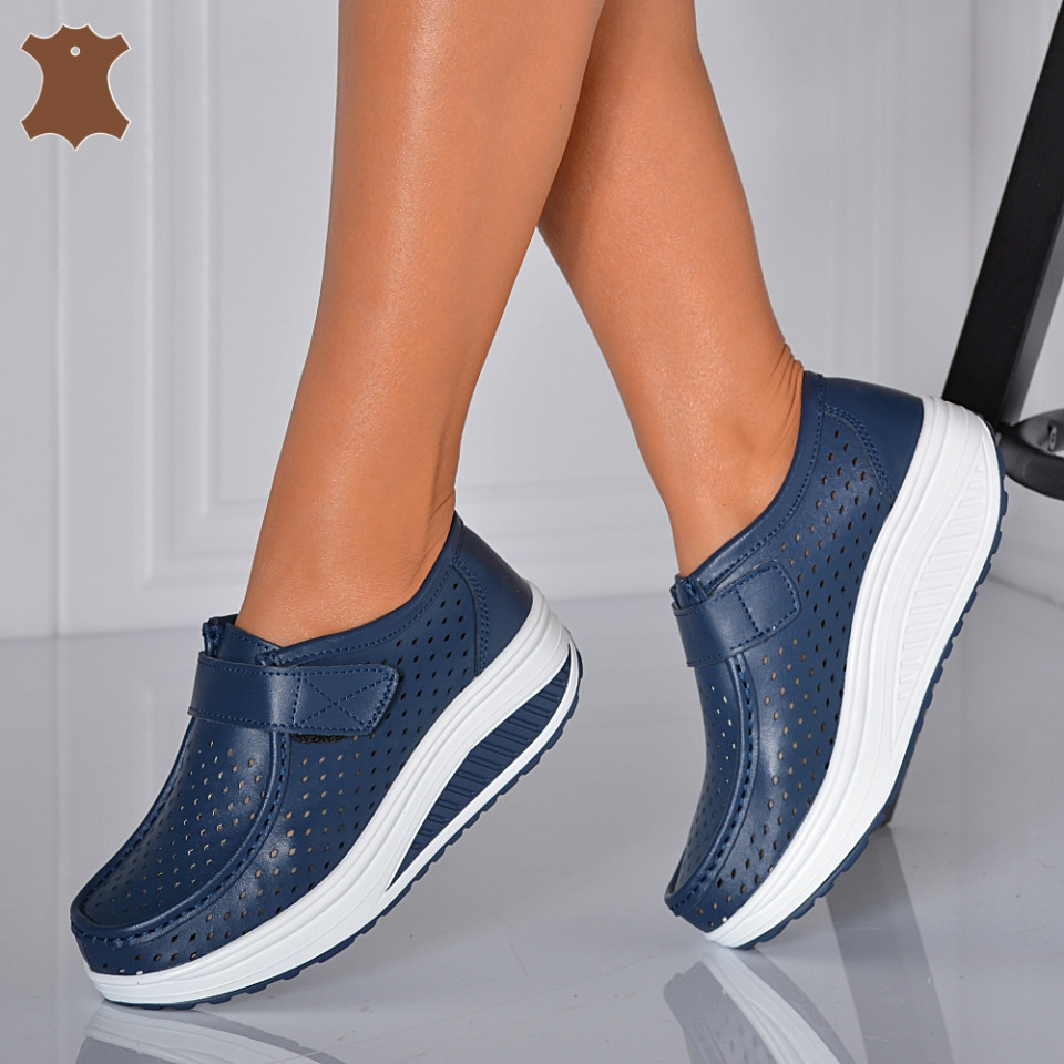 Pantofi Dama Piele Naturala Zena Navy- Need 4 Shoes