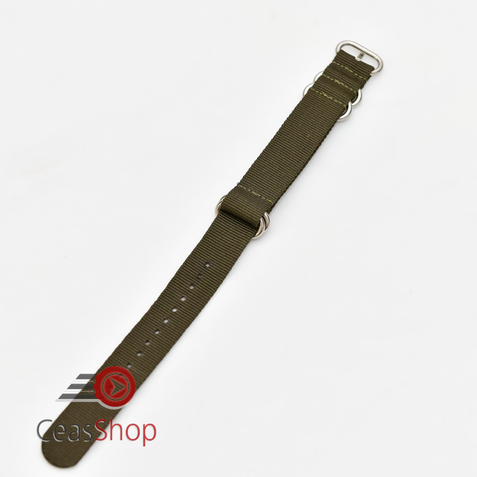 Curea NATO verde army 22mm catarame zulu -4092722