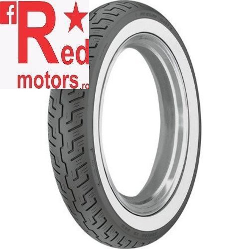Anvelopa/cauciuc moto fata Dunlop K177 120/90-18 65H TL F WWW (talon alb)