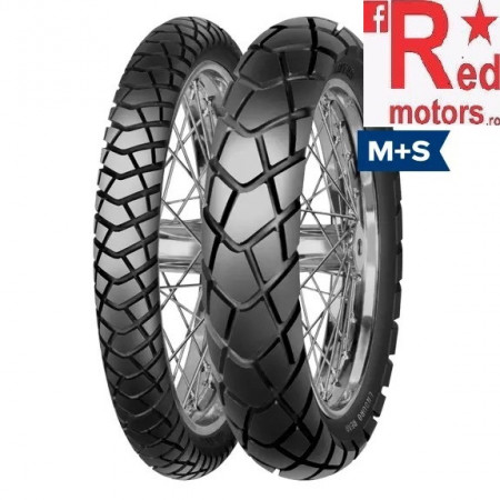 Set anvelope/cauciucuri moto Mitas E-08 M+S TT 2.75-21 45P + 4.10-18 60P