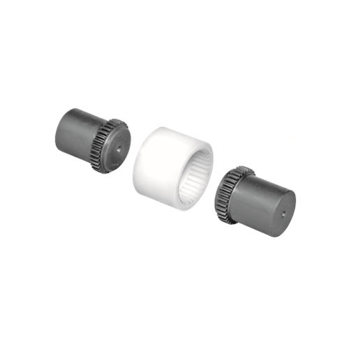 Cuplaj elastic dintat cu manson de poliamida butuc scurt