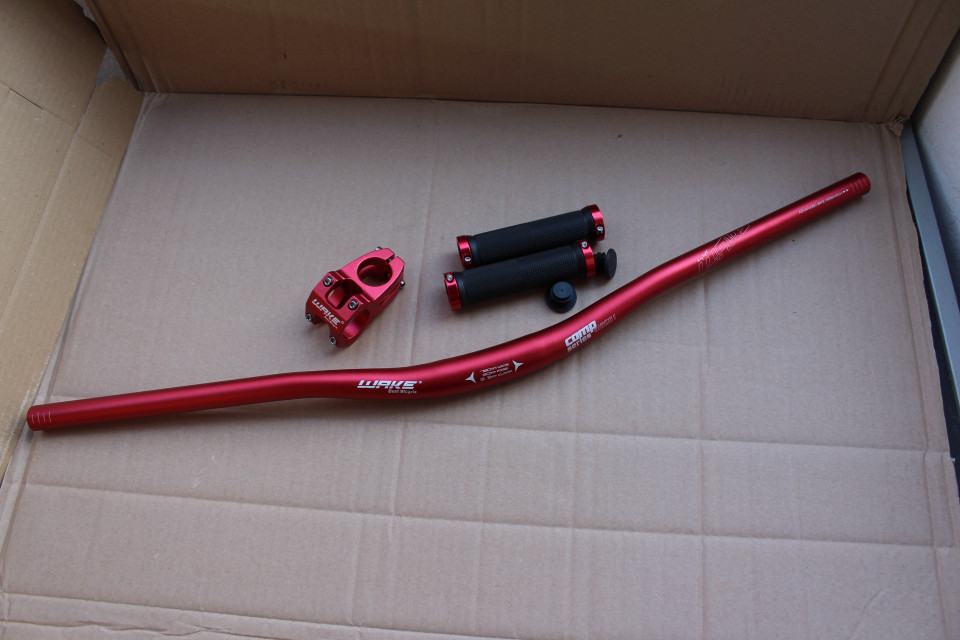 Wake combo ghidon 780mm + pipa + manson - Rosu