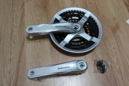 Shimano FC-TY501 Tourney 48-38-28T - gri 170mm lungime brat