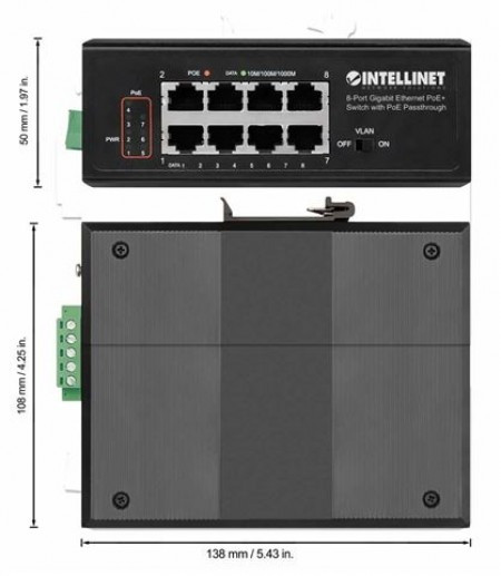 Intellinet switch 6-port gbps ethernet PoE, 60w, 561686 ( 0001252022 ...