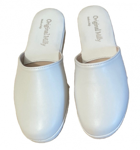 PANTOFOLA DONNA MILLY IN PELLE ARTIGIANALE MADE IN ITALY