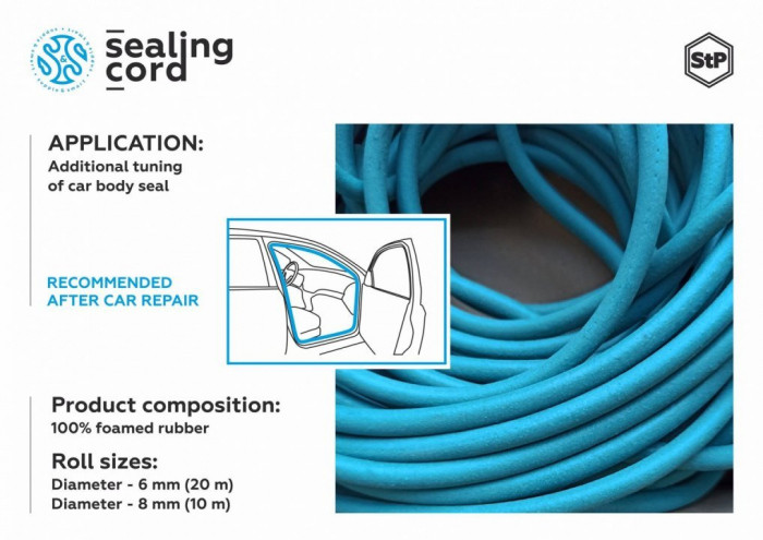 Garnitura cheder STP SEALING CORD 6mm
