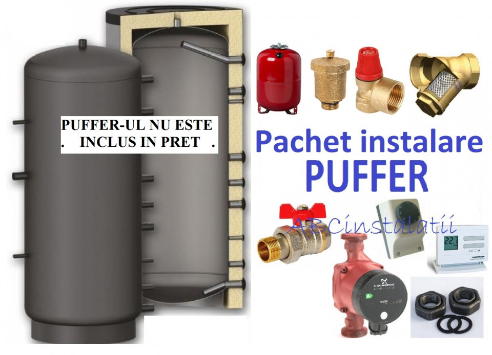 Pachet Instalare PUFFER 1000 litri