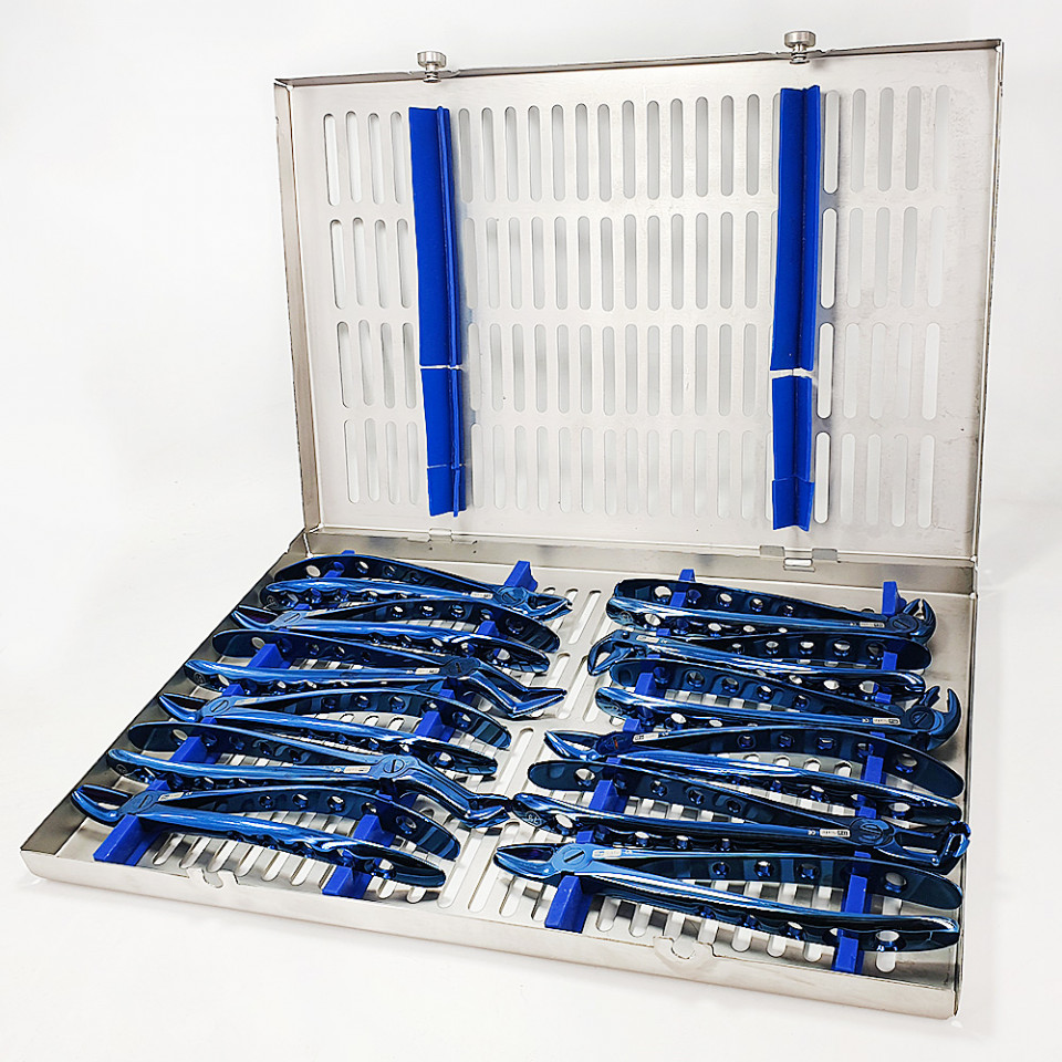 Cumpara acum Set 12 clesti extractie din titan plus cutie de ...