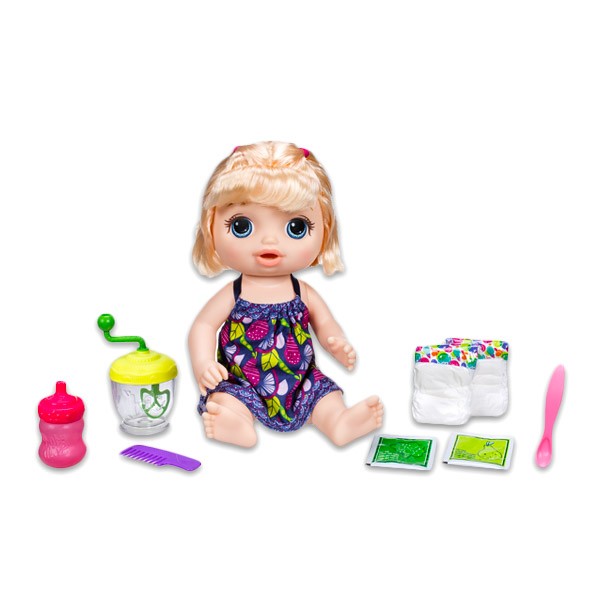 Papusa Bebelus Fetita Blonda Sweet Spoonfuls Baby Alive - Bebe Pufos