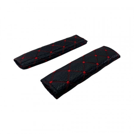 Set 2 protectii pentru centura auto ROSU+NEGRU