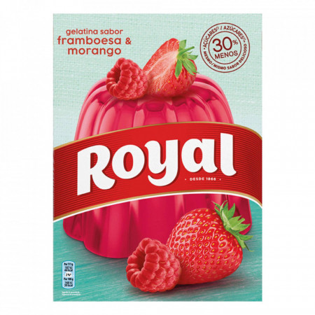 Gelatin "Royal" Raspberry and Strawberry - 114gr