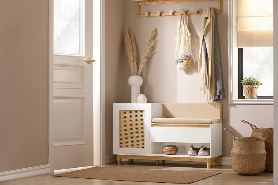 BAA46 - Bancuta 100 cm, bancheta, banca hol cu perna, pantofar ...