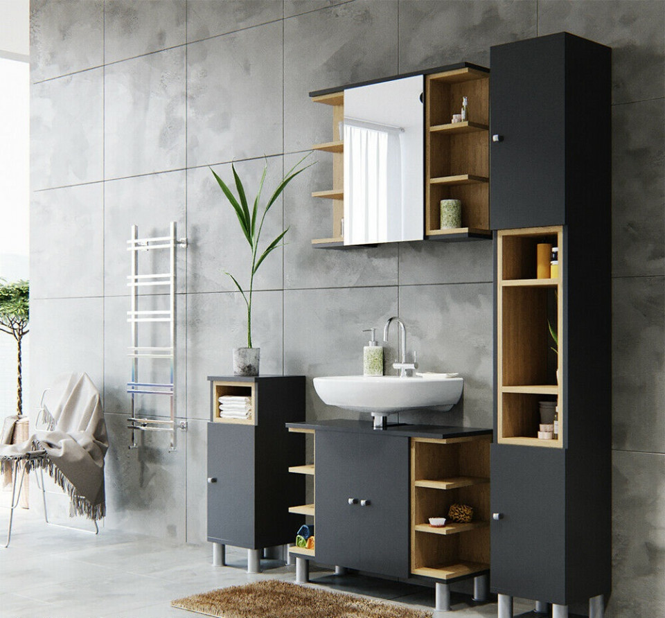 LILI209 - Comoda ingusta LILI - Mobilier Baie Gri