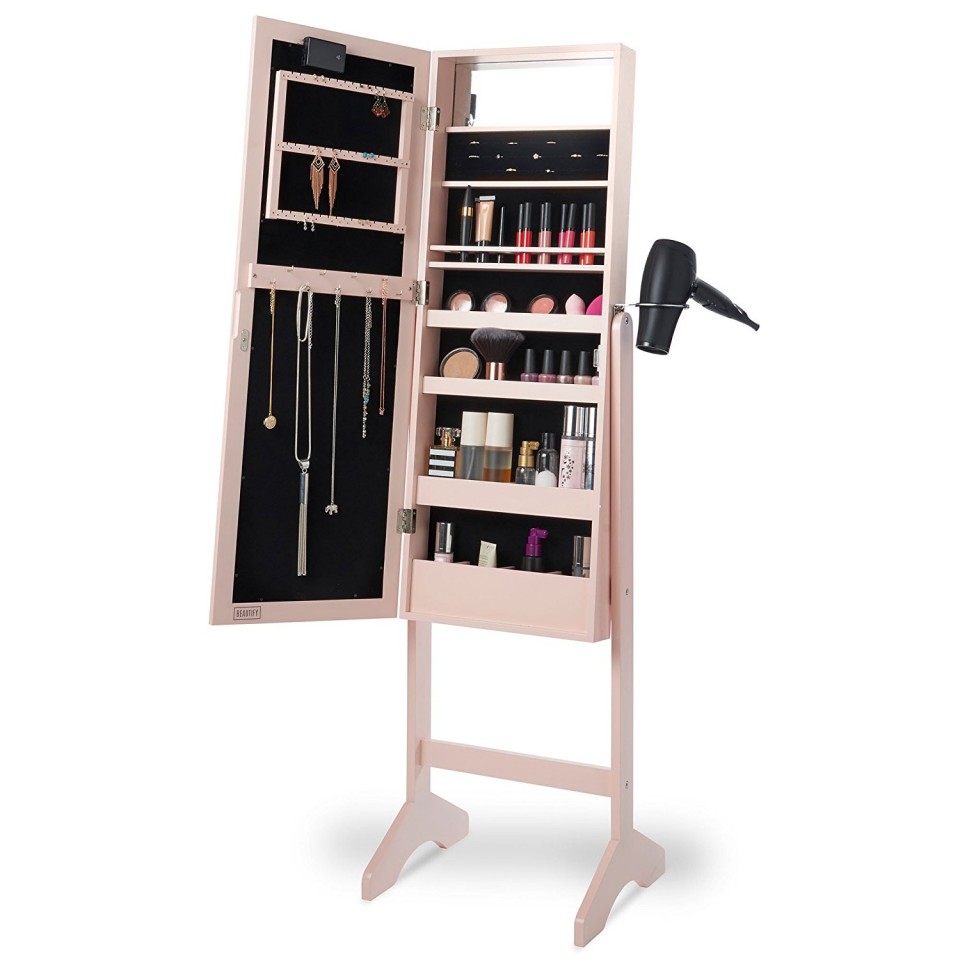 OGP101 - Oglinda caseta de bijuterii cu lumini, dulap, dulapior perete ...