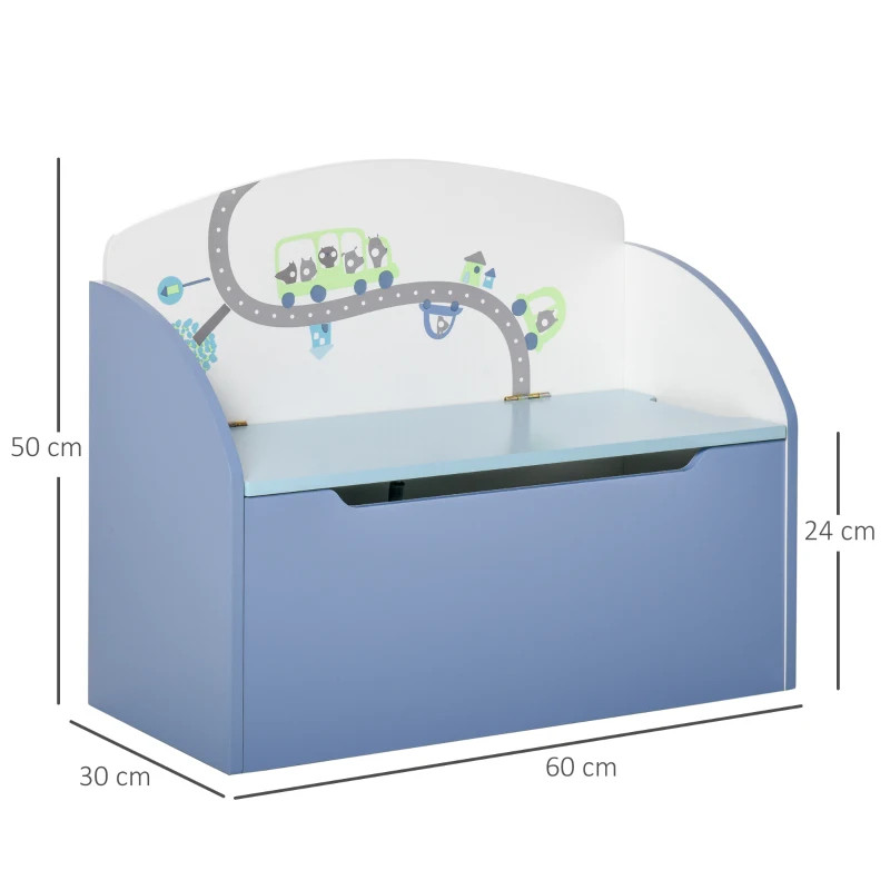 LAAL1 - Lada jucarii, 60 cm, cufar depozitare, bancuta, mobilier camera ...