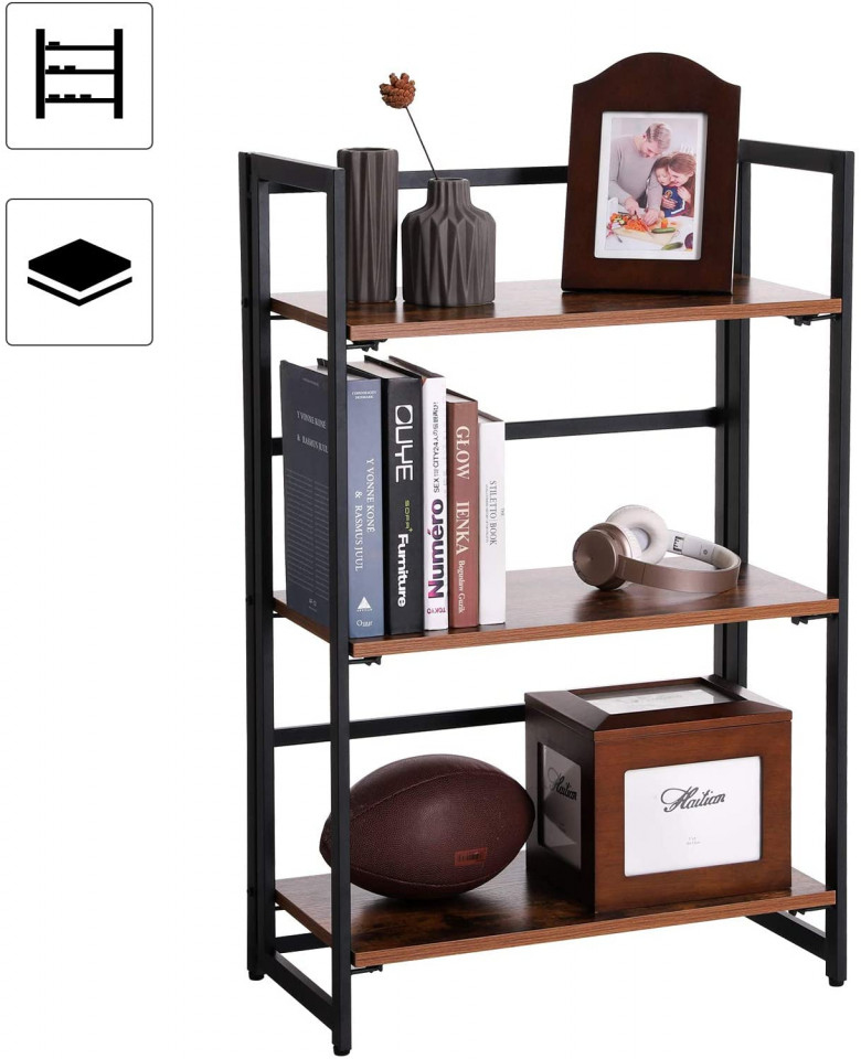 RAI218 - Rafturi birou 60 cm, stil industrial - Maro