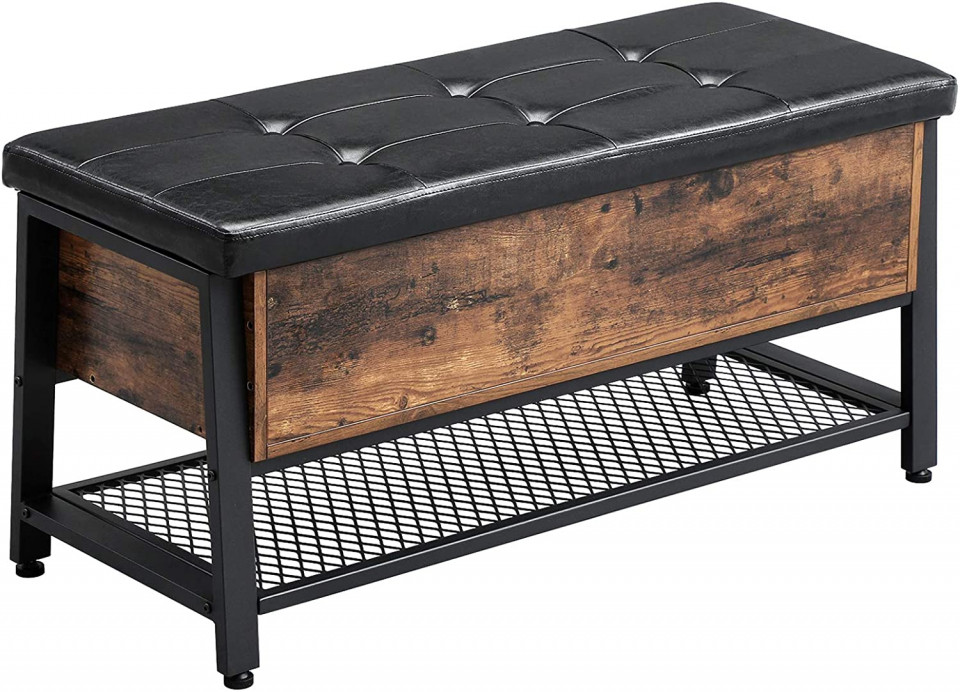 BAI2 - Bancuta tapitata 100 cm, pentru hol sau living, pantofar ...