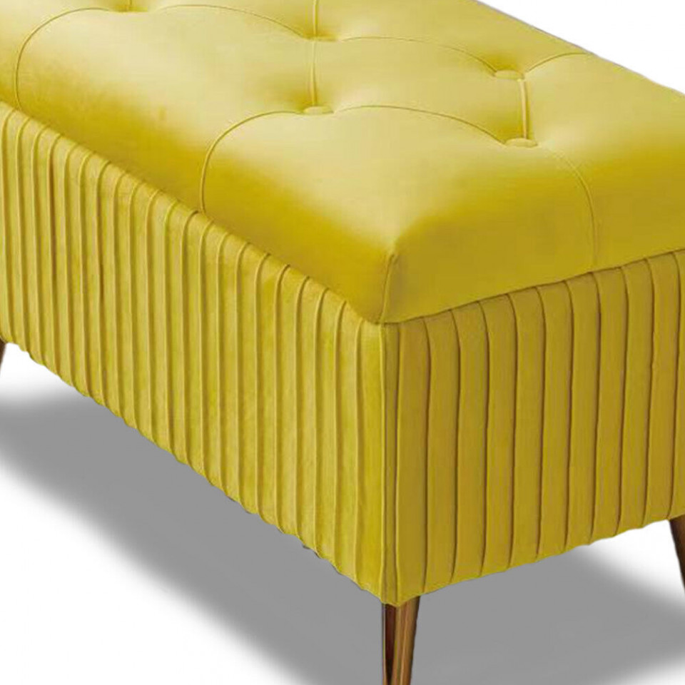 BAGA202 - Bancuta 80 cm, bancheta, banca living, dormitor, hol - Galben