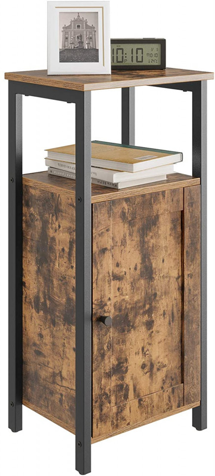 NOI9 - Noptiera inalta, 37x30x80 comoda ingusta pentru dormitor sau ...