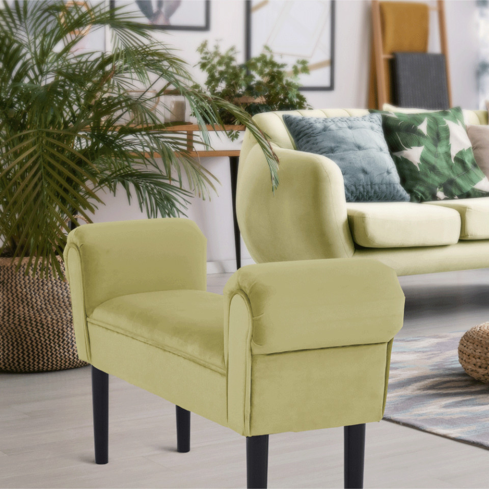 BAN603 - Bancuta 100 cm, bancheta, banca living, dormitor, hol - Verde