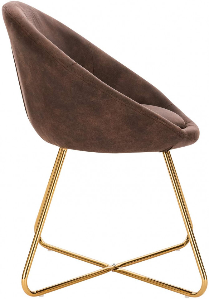 SCAU206 - Scaun masuta toaleta machiaj cosmetica tapitat - Auriu - Maro