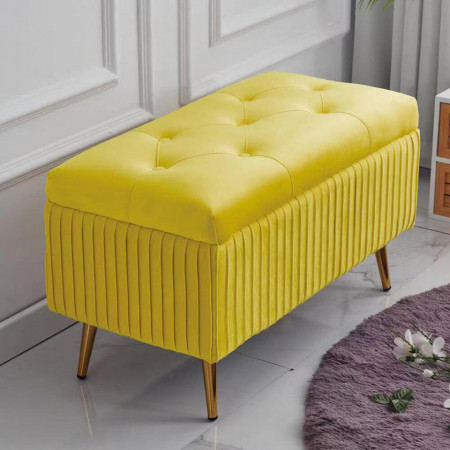 BAGA202 - Bancuta 80 cm, bancheta, banca living, dormitor, hol - Galben