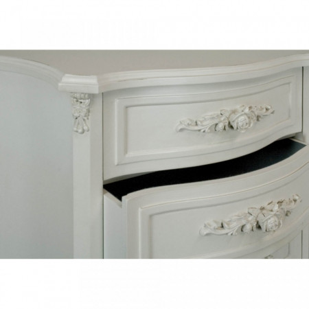 COA105 - Comoda, noptiera inalta, dormitor, dulap cu 6 sertare maner ...