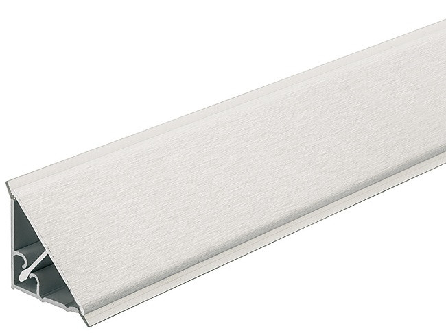 Antistrop triunghiular finisaj Aluminiu/Alb/Negru Mat 4m Hafele