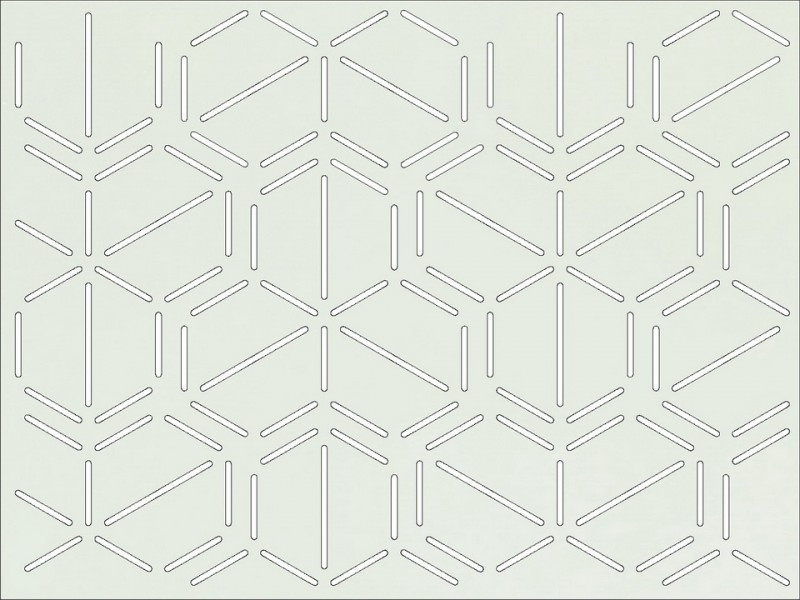 Panou perforat din HDF model BEHIVE