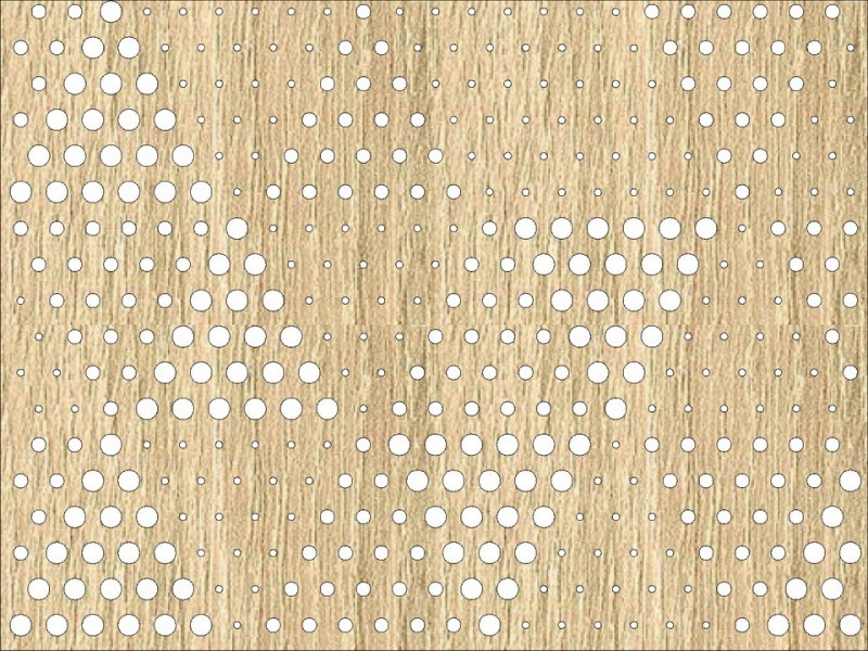 Panou perforat din HDF model FISH