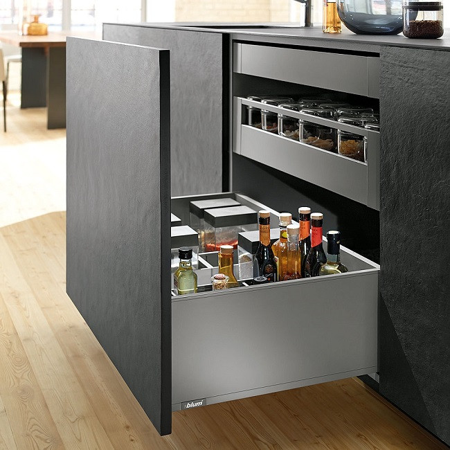 LEGRABOX pure - Laterala F sertar 500mm gri-orion 770F5002S set Blum