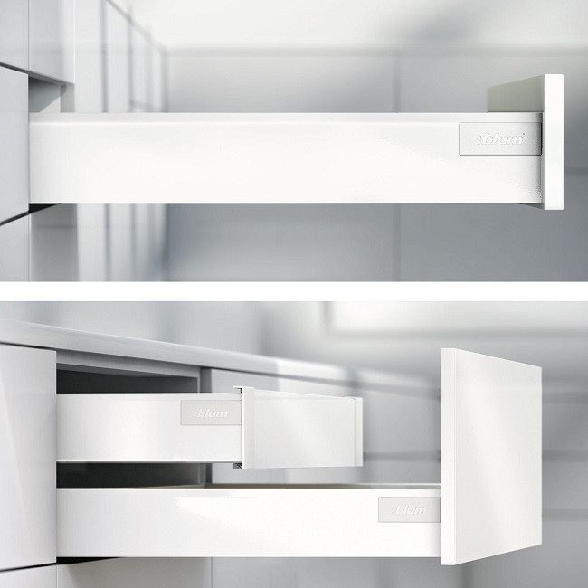 Tandembox ANTARO - Laterala M sertar 450mm alb-sidefat 378M4502SA set Blum