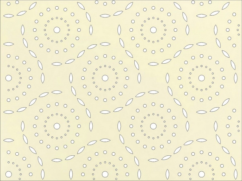 Panou perforat din HDF model DAISYPOP