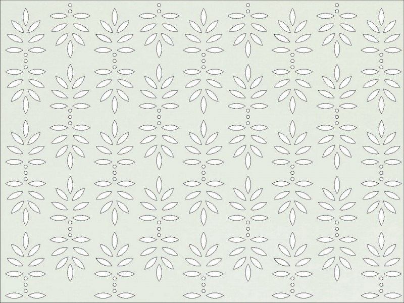 Panou perforat din HDF model LEAVES