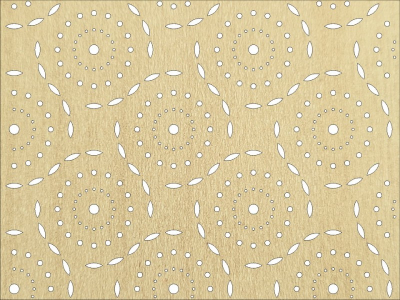 Panou perforat din HDF model DAISYPOP