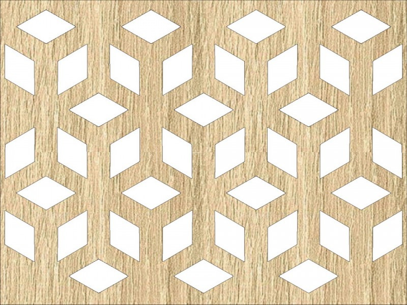 Panou perforat din HDF model ROMBOX