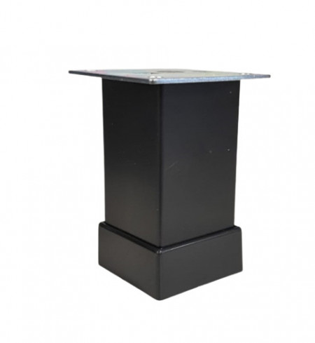 Picior mobila reglabil 40x40 finisaj negru mat