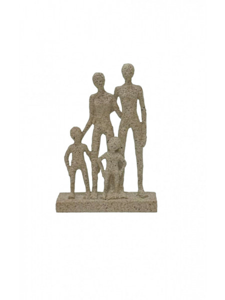 Statueta Familie Cu Doi Copii - Gimina.ro
