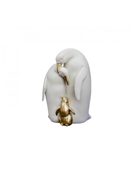 Statueta Familie Pinguini Cu Pui - Gimina.ro