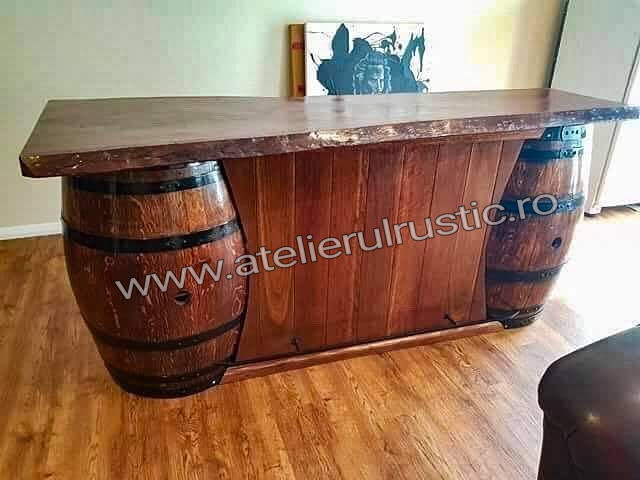 Tejghea bar din lemn masiv