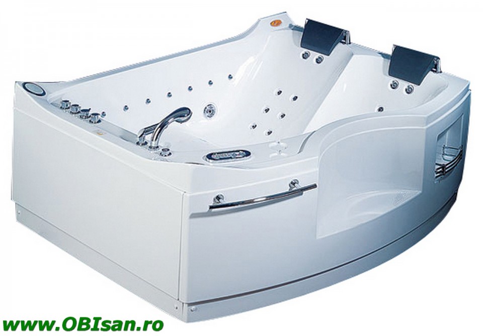 Cada cu hidromasaj, inclusiv masca si baterie pe cada ,alba