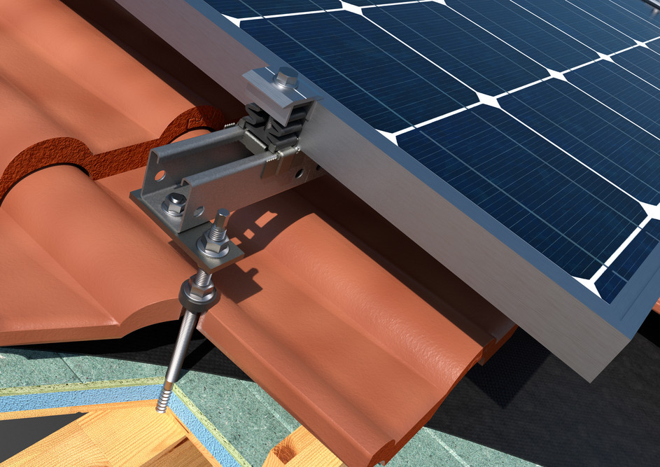Clema PMO din INOX A2 pentru fixare panou solar