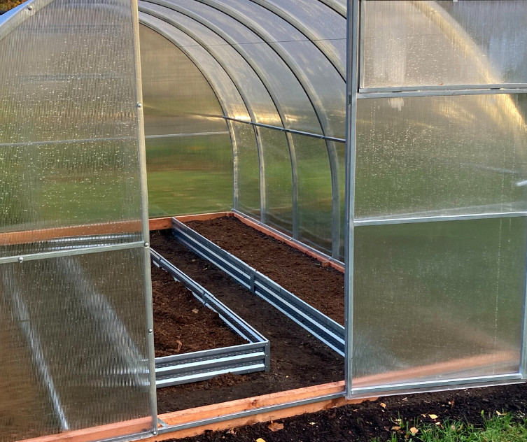 Strat inaltat de gradina din otel galvanizat 3.91 x 1.03 m