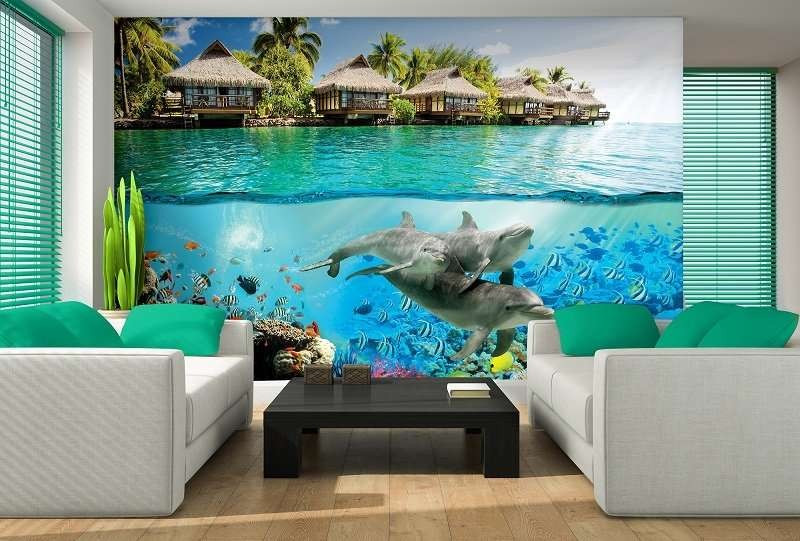 Underwater life coral reef wall mural - 3193