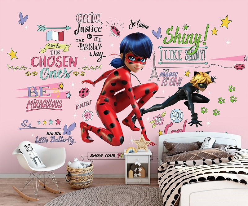 miraculous ladybug and cat noir wall decor - 13655