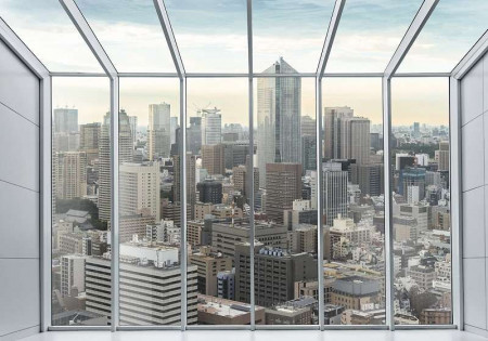 New York City view - window wall paper - 2397
